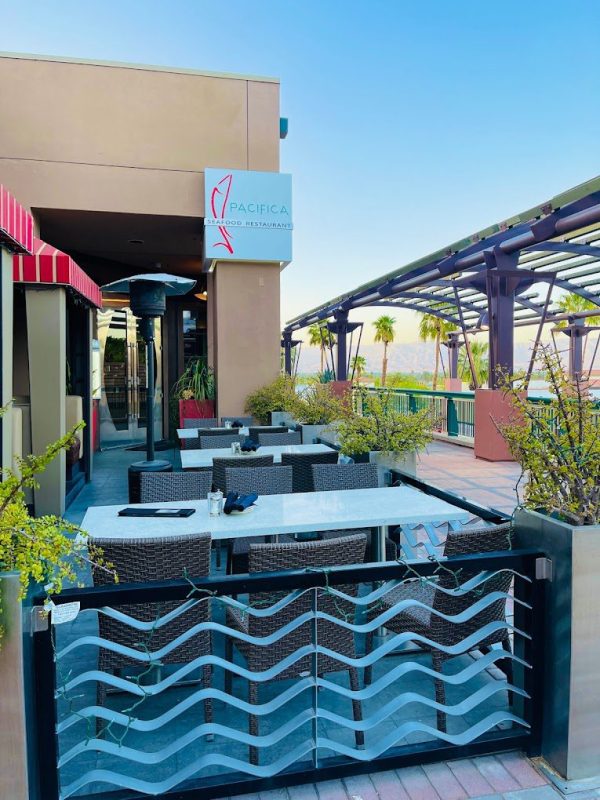 Pacifica Seafood Restaurant - Palm Trees and Floaties